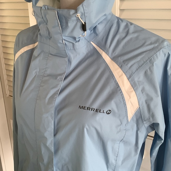 Merrell | Jackets & Coats | Merrell Womens Light Blue White Optishell ...